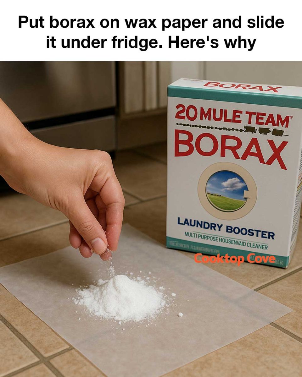 Put borax on wax paper and slide it under fridge. Here's why - Diy Home ...