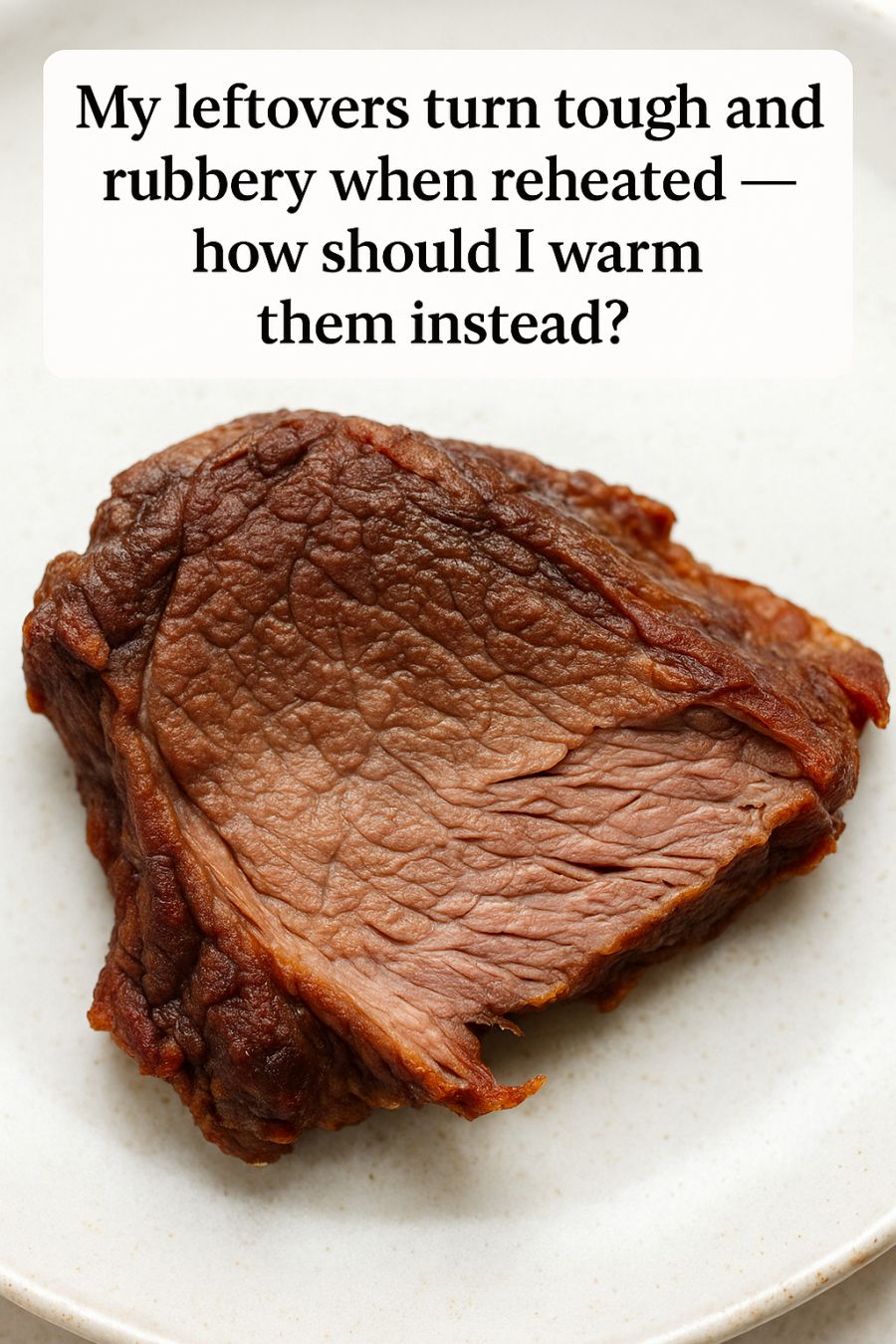 My leftovers turn tough and rubbery when reheated — how should I warm ...